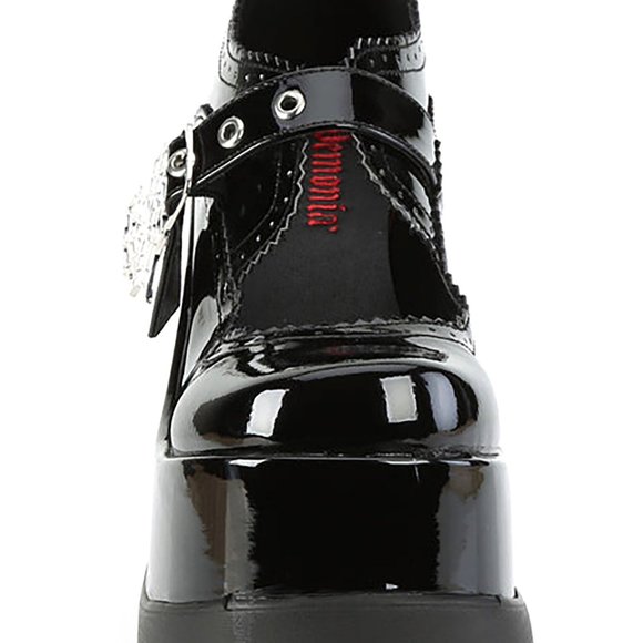 Demonia | Shoes | Demonia Void 38 Kiss Of Death Patent Black Platform ...